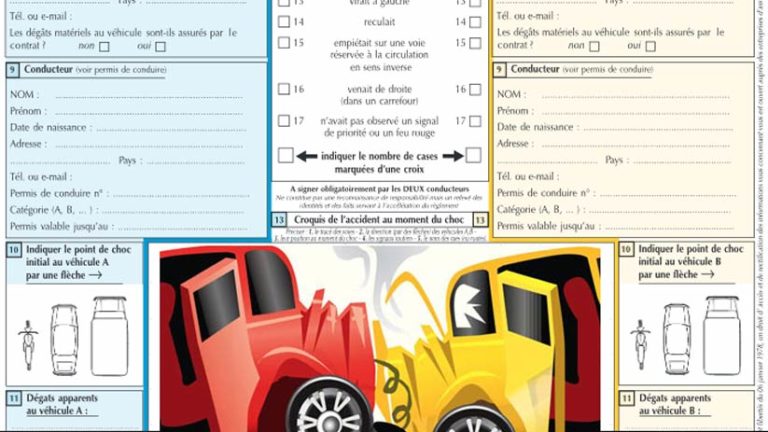 Assurance auto : comment remplir un constat amiable