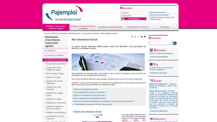 Attestation fiscale Pajemploi 2020 pour l'impôt 2021 : date, demande