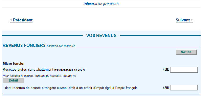 Comment remplir la déclaration 2044 des revenus fonciers 2021 en ligne